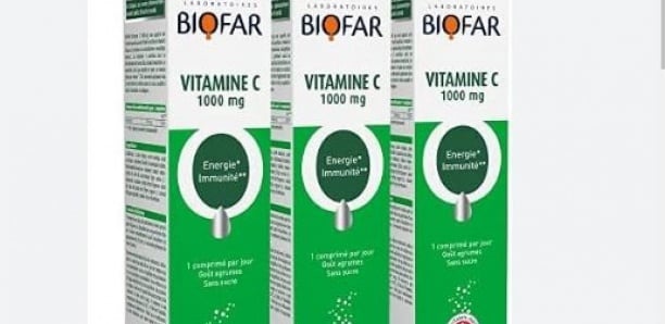 BIOFAR VITAMINE C 1000 mg : L'ARP met en quarantaine et rappelle un lot du médicament
